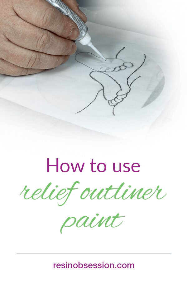 How To Use Relief Outliner Paint In Resin Crafts - Resin Obsession