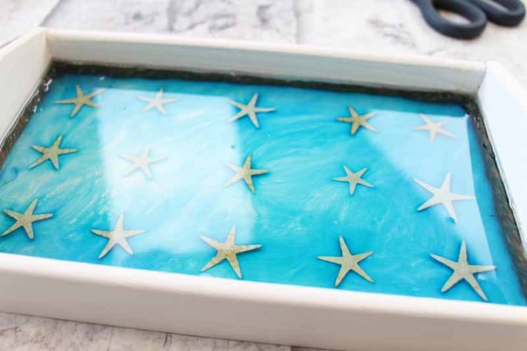 Turn Your Shell Collection Into a Beautiful Beach Tray - Resin Obsession