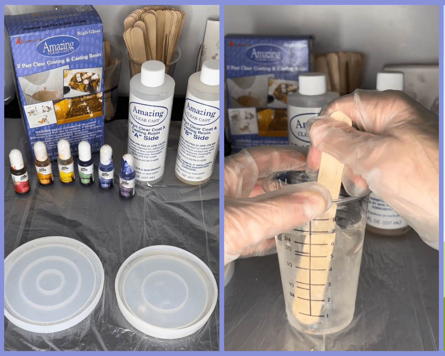 Alcohol Ink Floral Resin Technique - Resin Obsession