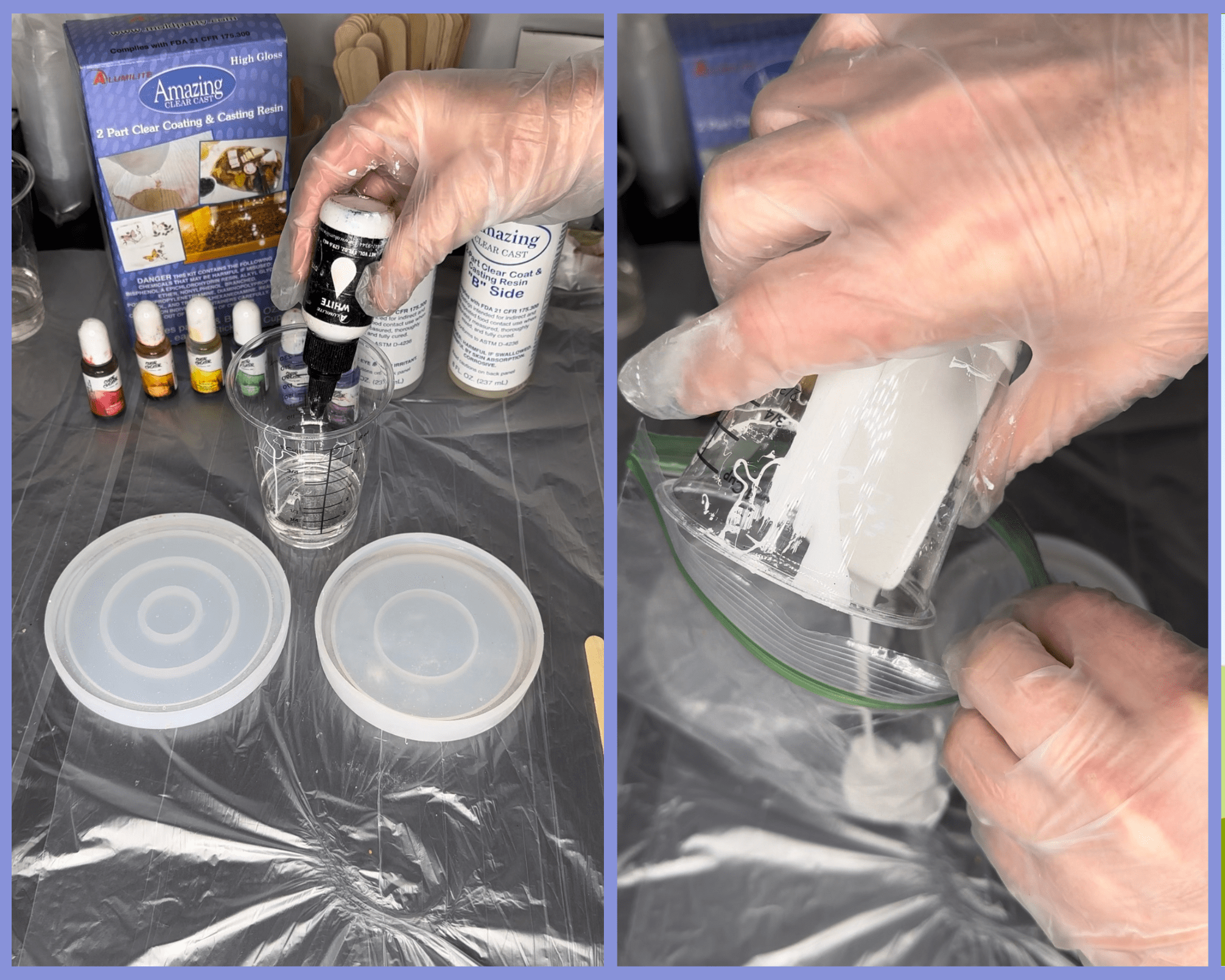 Alcohol Ink Floral Resin Technique - Resin Obsession