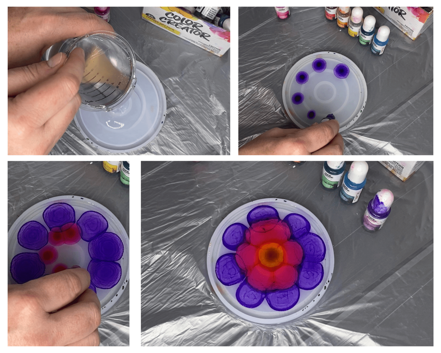 Alcohol Ink Floral Resin Technique - Resin Obsession