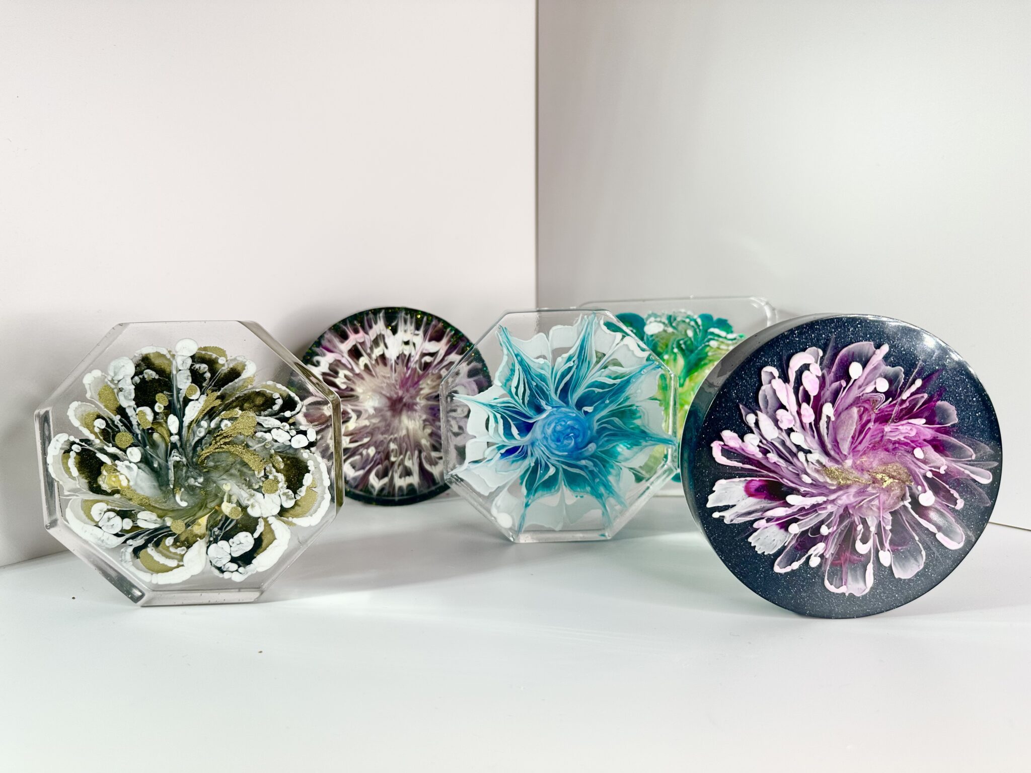 Alcohol Ink Floral Resin Technique - Resin Obsession