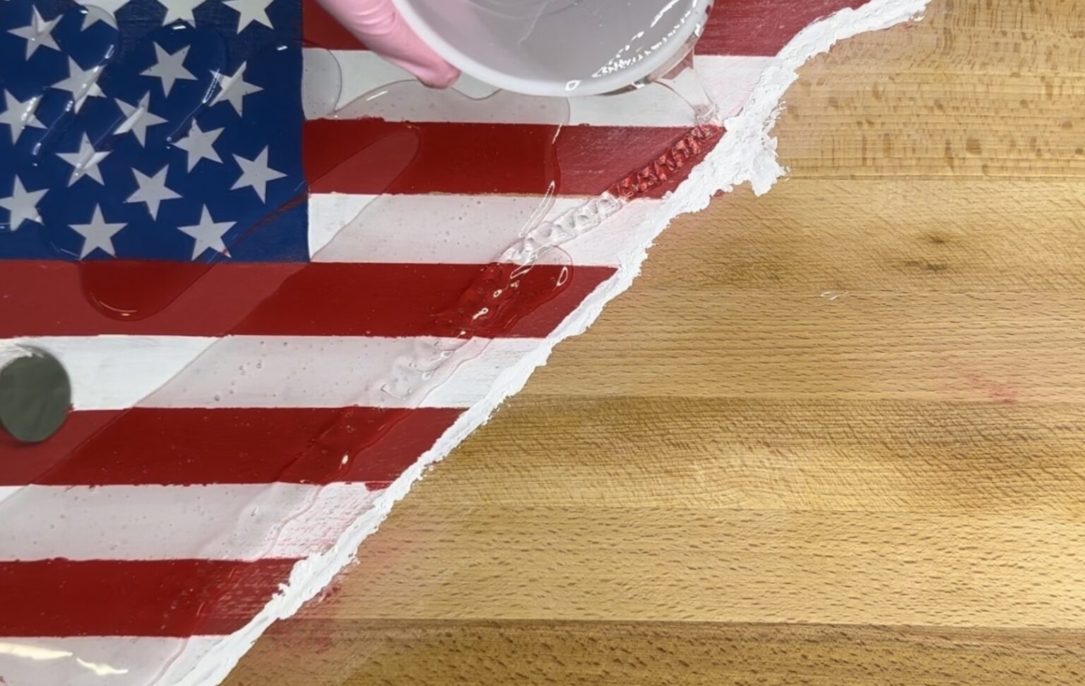 How to Create a Patriotic Resin Cutting Board - Resin Obsession