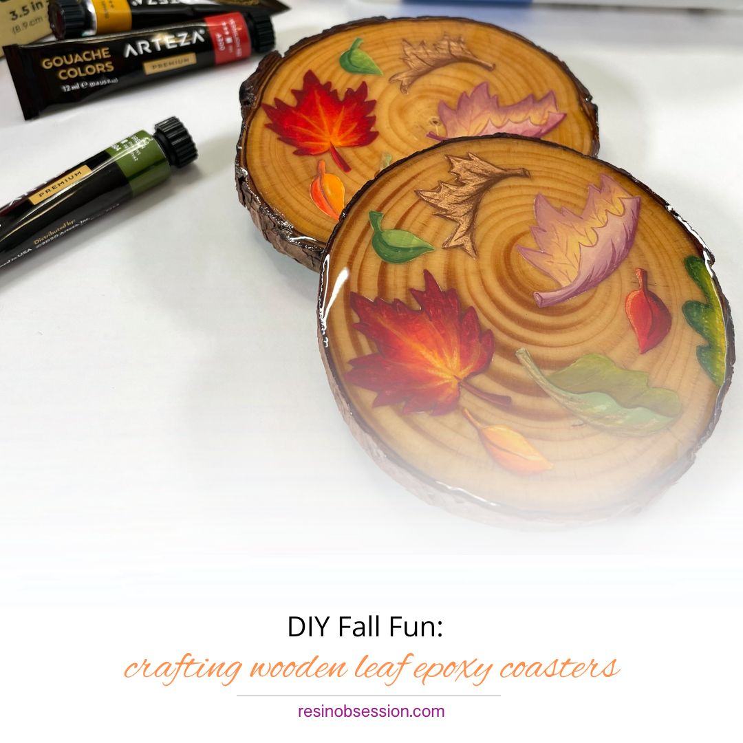 DIY Fall Fun: Crafting Wooden Leaf Epoxy Coasters - Resin Obsession
