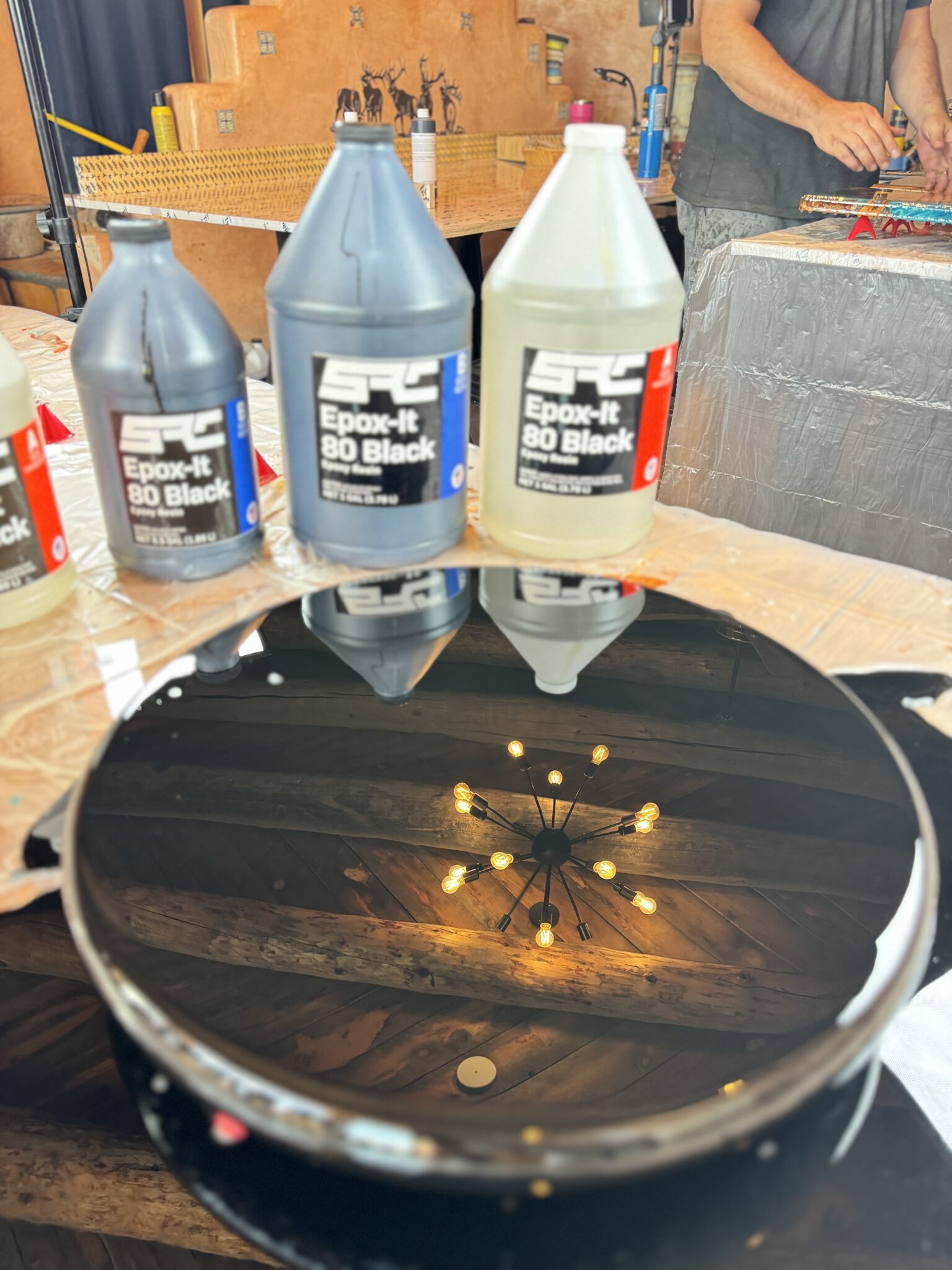 How to Create a Pitch-Black Epoxy Side Table - Resin Obsession